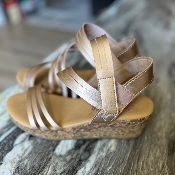 Blowfish | Shoes | Malibu Blowfish Girls Wedge Sandals Size 4 | Poshmark